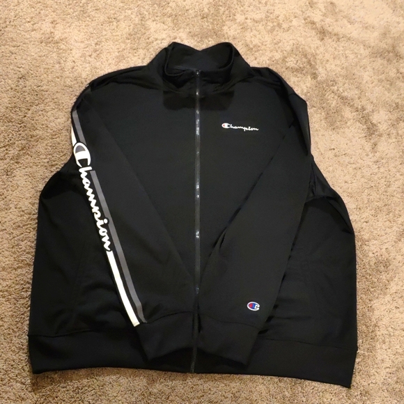 Champion | Jackets & Coats | Black Champion Jacket Unique And Rare ...